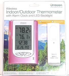 Amazon.com: Oregon Scientific Wireless Indoor Outdoor Thermometer with ...