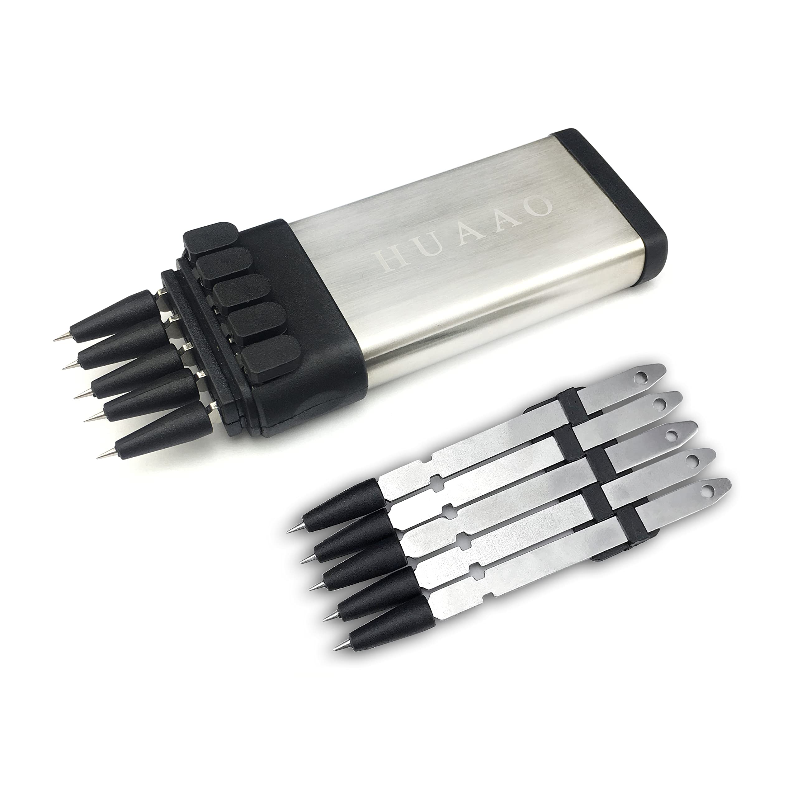 HUAAO Upgraded Ballistic Dart Launcher, Metal Darts Accurate Shooting ...