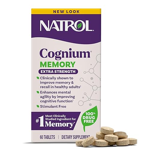 Natrol Cognium Memory Extra Strength, Brain Health Supplements for ...