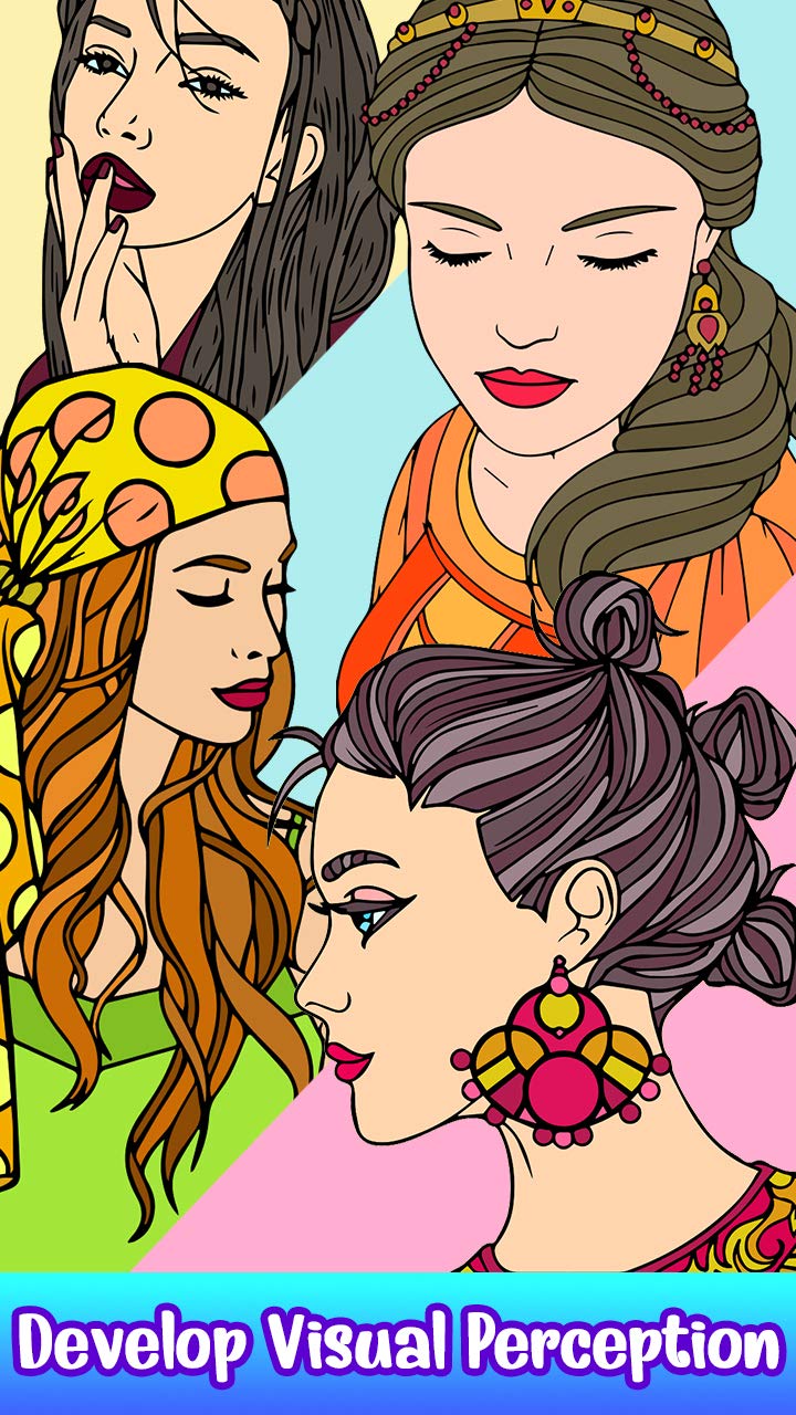 Models Color by Number - Girls Paint + Glitter + Crayon + Oil Paint ...