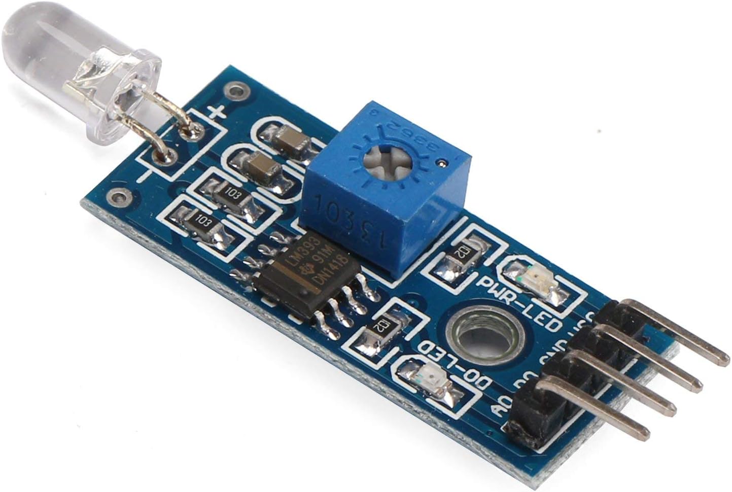 JVSISM Fotodiodo del Modulo del Sensor Fotosensible De Deteccion De Luz ...