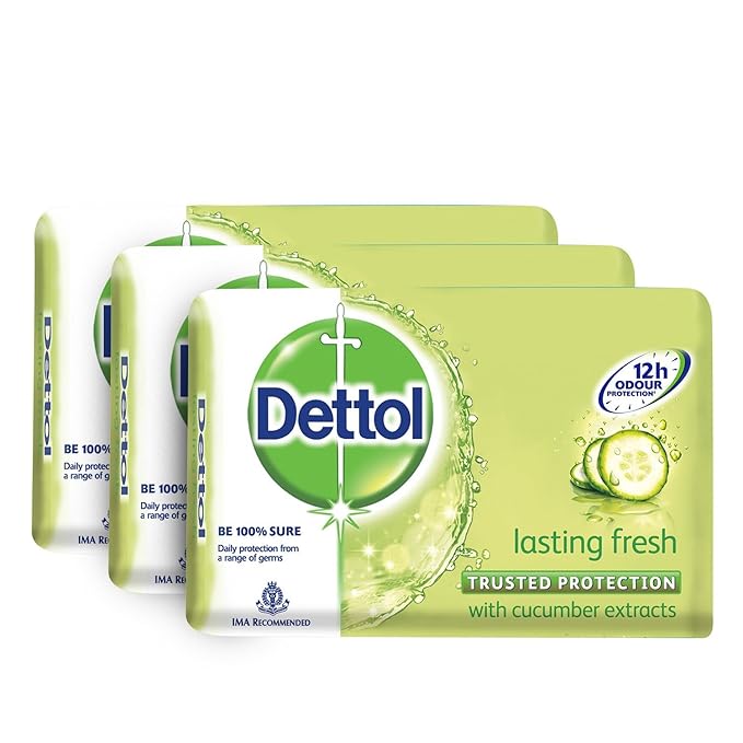 Buy Dettol Lasting Fresh Soap, 75g - Pack of 3 Online at Low Prices in ...