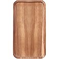 Amazon.com | Medium Acacia Wood Serving Trays Long Charcuterie Boards ...