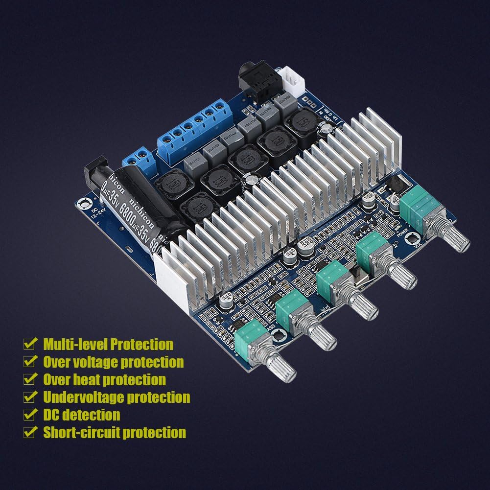 Socobeta Power Amplifier Board Left Right Channel Power Amplifier ...