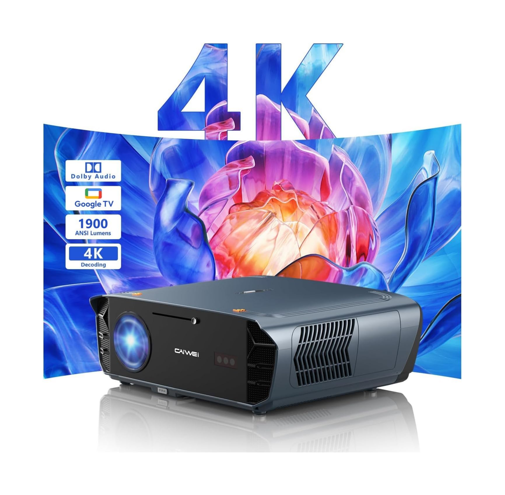 Mua 4K Smart Projector Google TV: HDR10+, 2400 ANSI, Ultra Bright ...