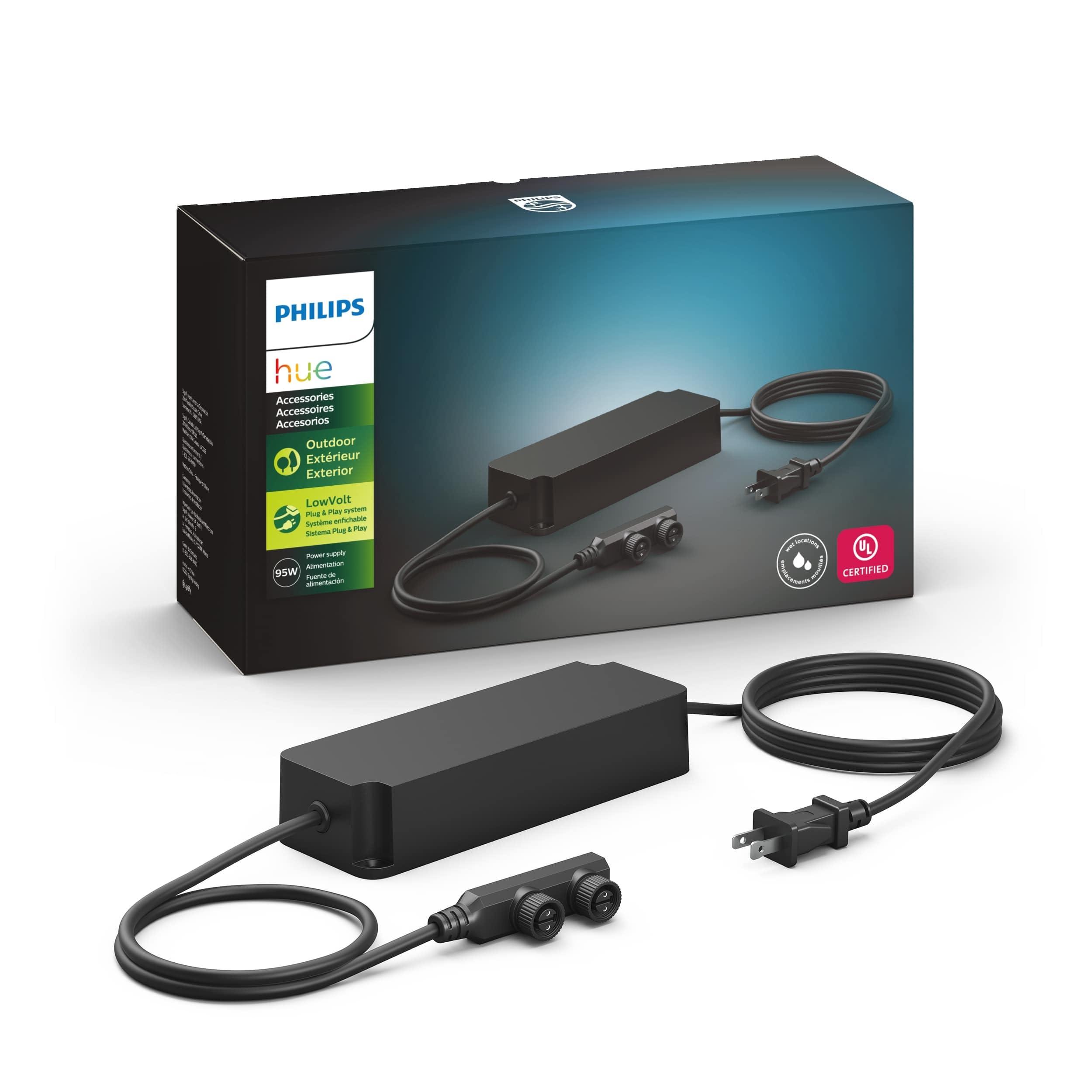 Mua Outdoor 100W Power Supply Black - Connect Multiple Hue Outdoor Low ...
