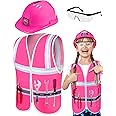 Amazon.com: Handepo Construction Worker Costume Kids Hard Hat ...