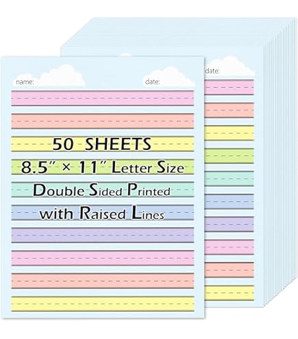 Sensory Sheet Raised Line Writing Paper - 3-Pack Multi-Sensory ...