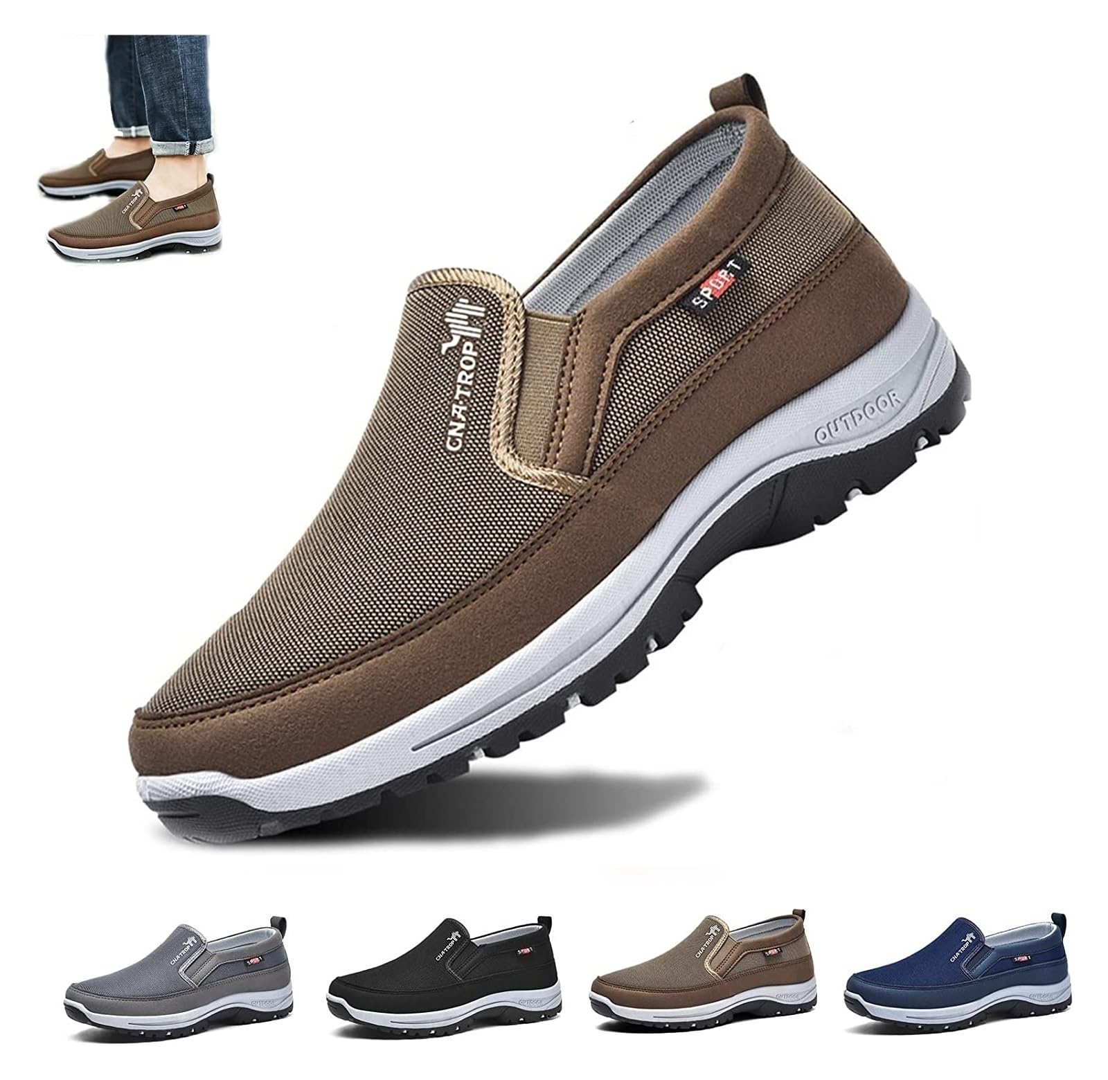 CNA Trop Orthopedic Shoes for Men, Fosterry Mens Slip On Shoes, Zapatos ...