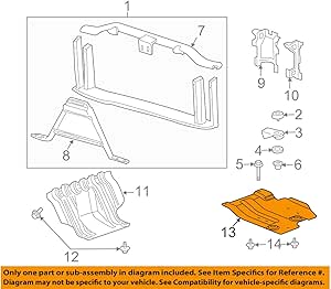 Amazon.com: Genuine GM 10365308 Engine Oil Pan Skid Plate: Automotive
