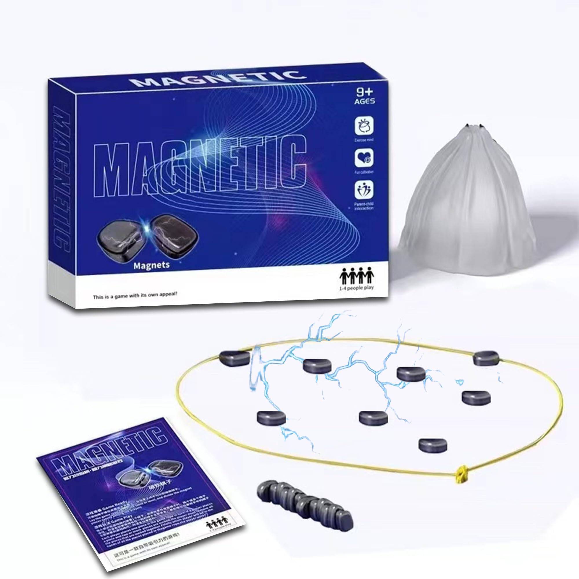 2024 New Magnetic Game with String Set, Magnetic Chess Game for Kids ...