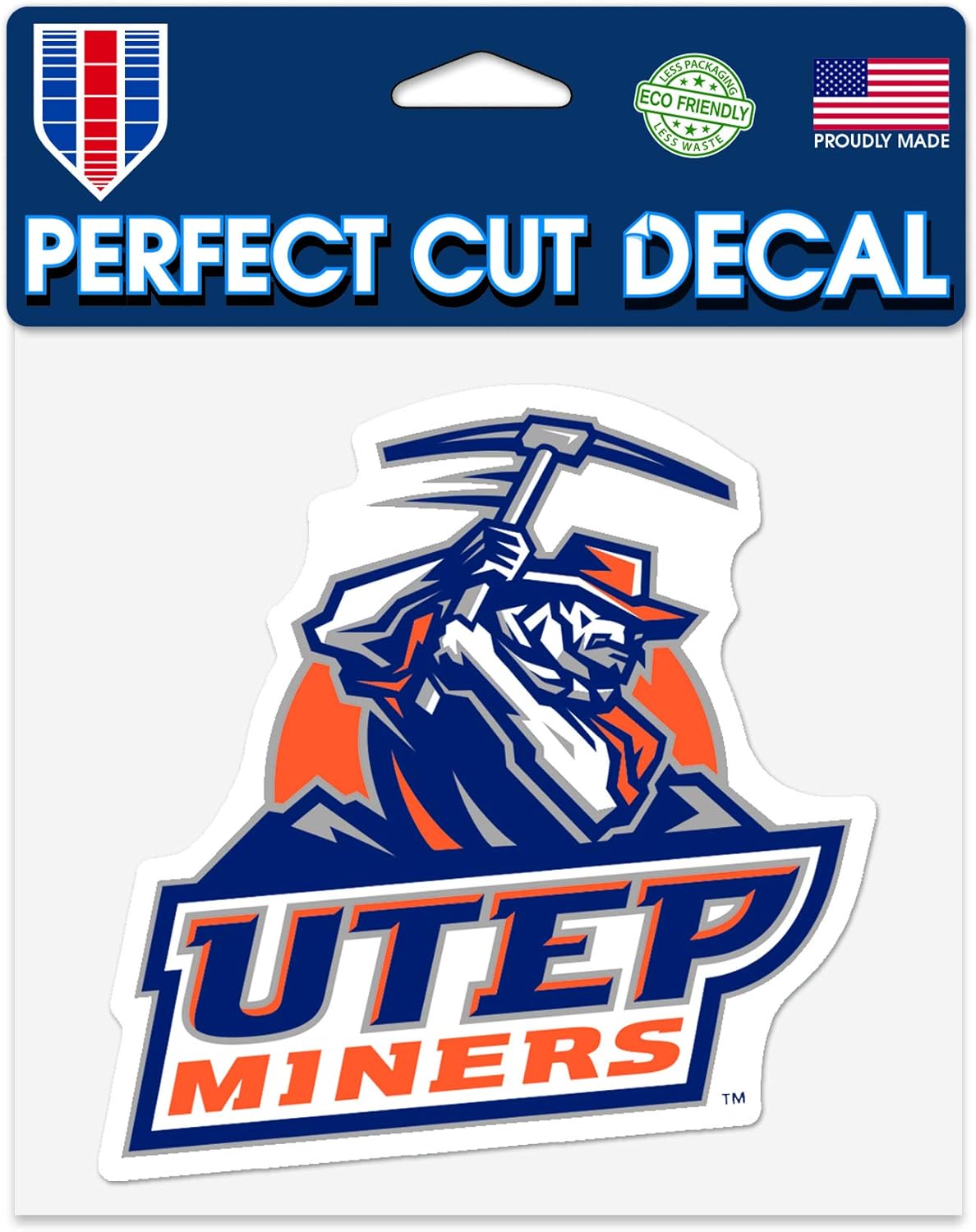 Amazon.com : WinCraft UTEP Miners Official NCAA 4" x Automotive Car ...