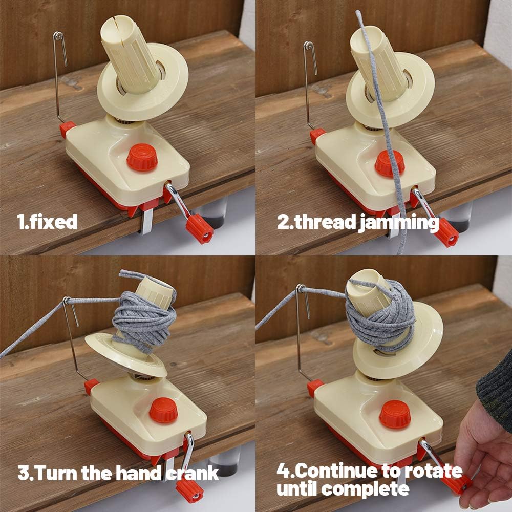 Yarn Ball Winder, Wool Winder Holder, Swift Table Top Hand Operated ...