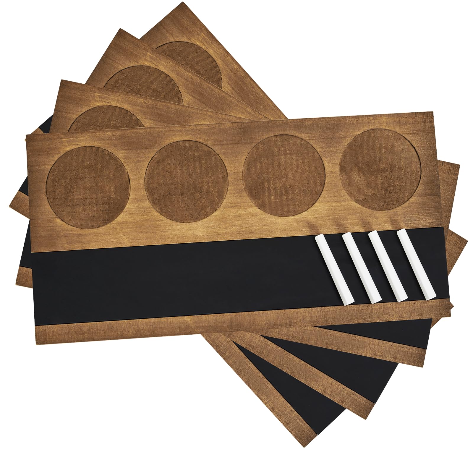 Ecoaterui Flight Board [Set of 4] Wine Flight Set, Whiskey Tasting ...
