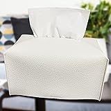 Amazon.com: Sumnacon Square Leather Tissue Box Cover - Stylish Cube ...