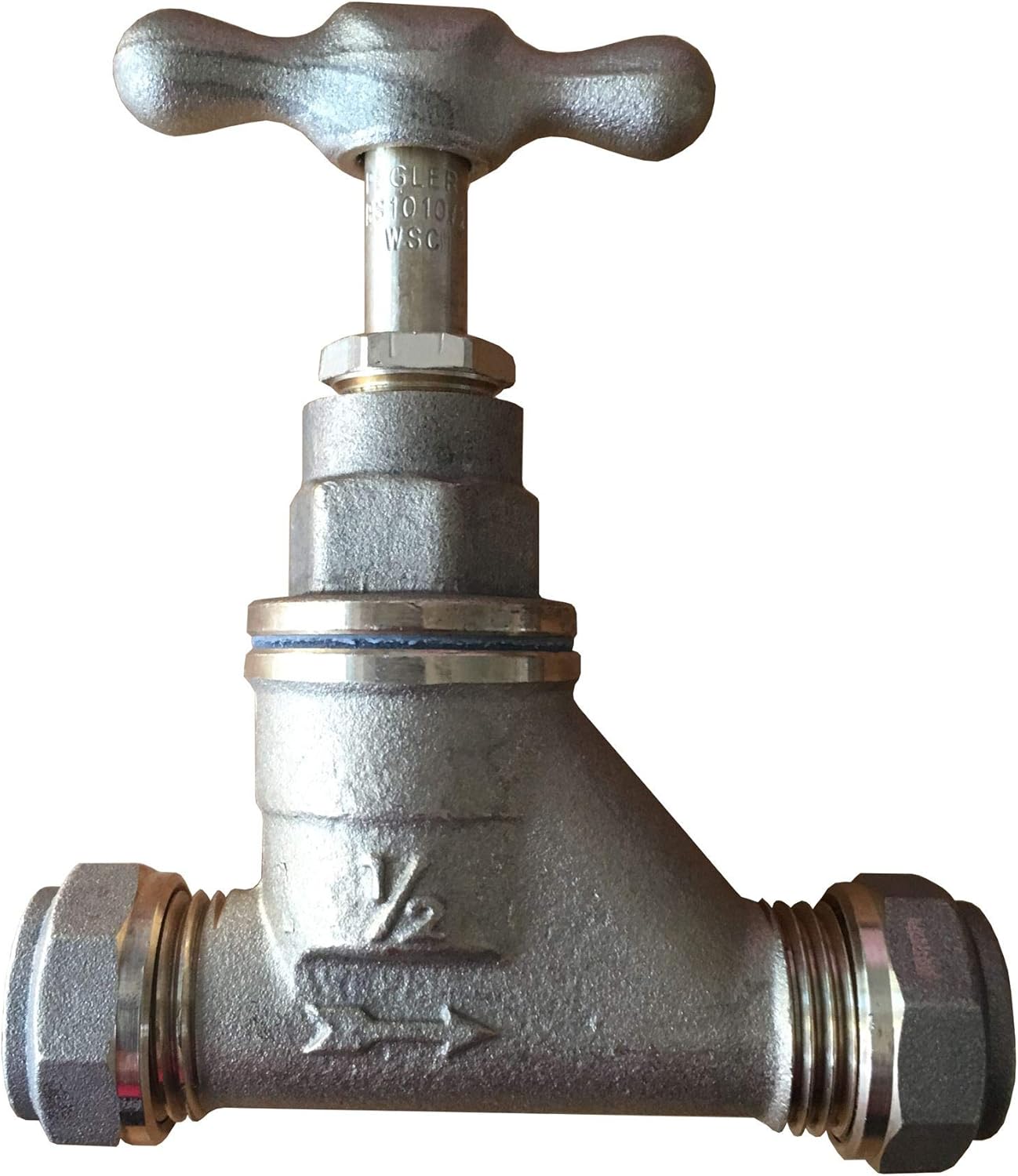 15mm Pegler 59 Brass Stopcock: Amazon.co.uk: DIY & Tools