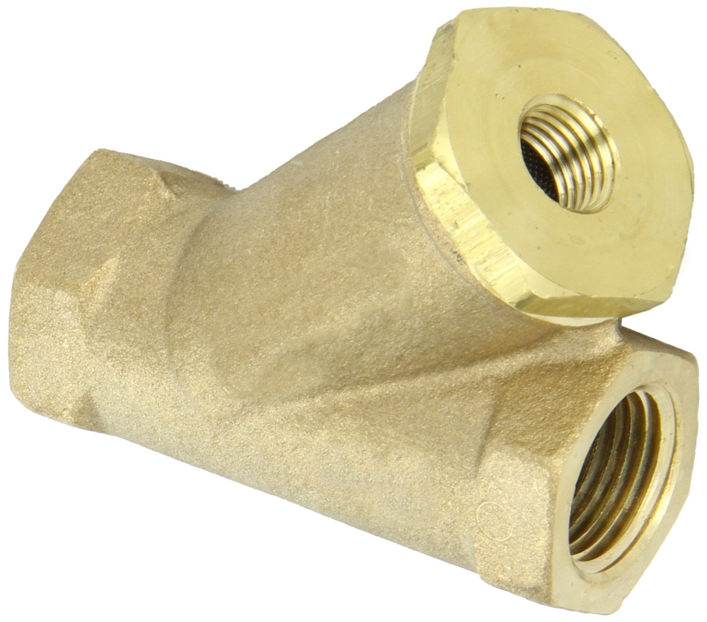 Apollo Valve 59 Series Bronze Y-Strainer with Tapped Cap 3/4 NPT Female ...