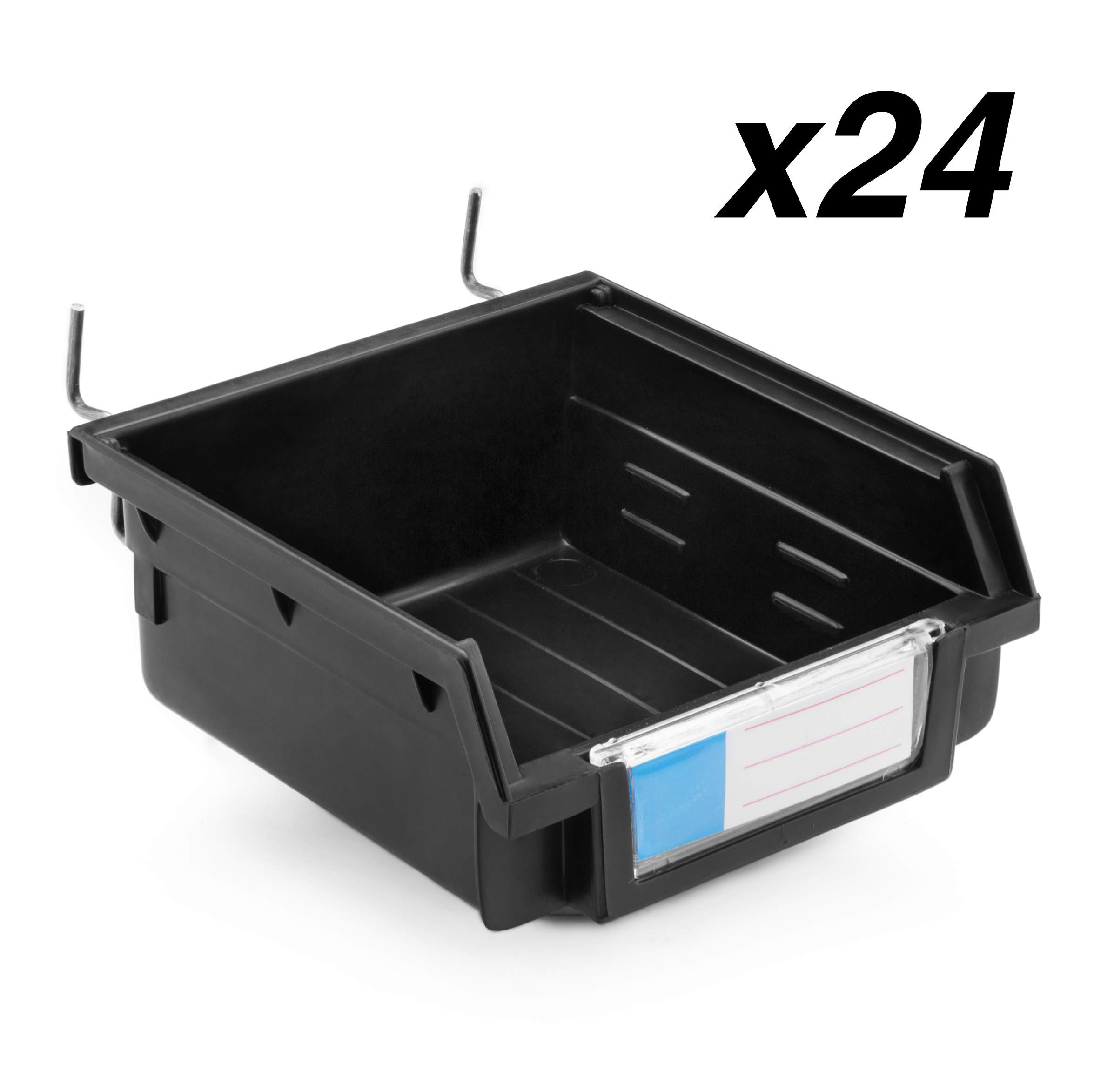 Buy Pegboard Bins 24 Pack Black Hooks To Any Peg Board Organize buy-pegboard-bins-24-pack-black-hooks-to-any-peg-board-organize