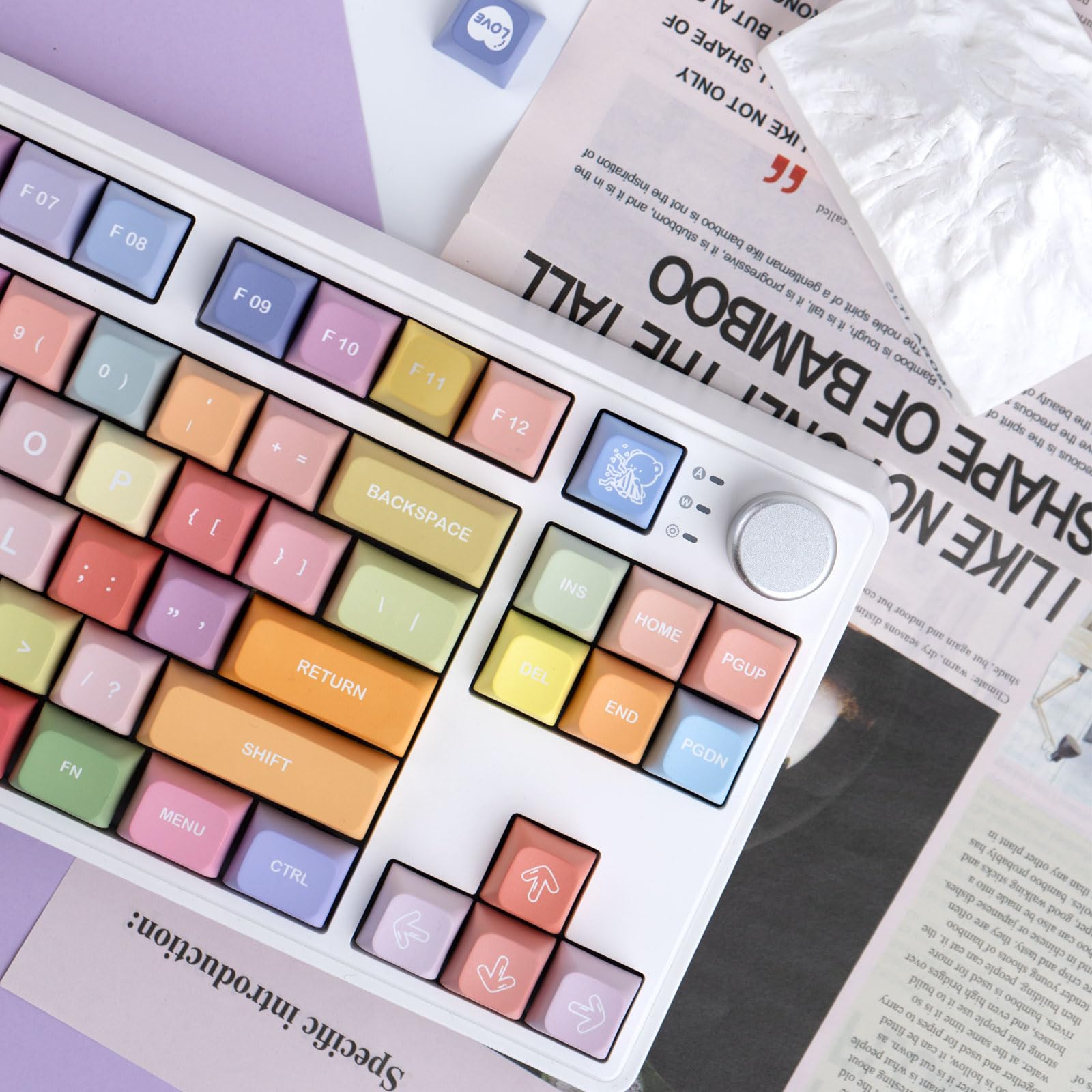 Mua Custom Keycaps, 133 Keys Candy Bear Cute Keycaps, Dye Sublimation ...