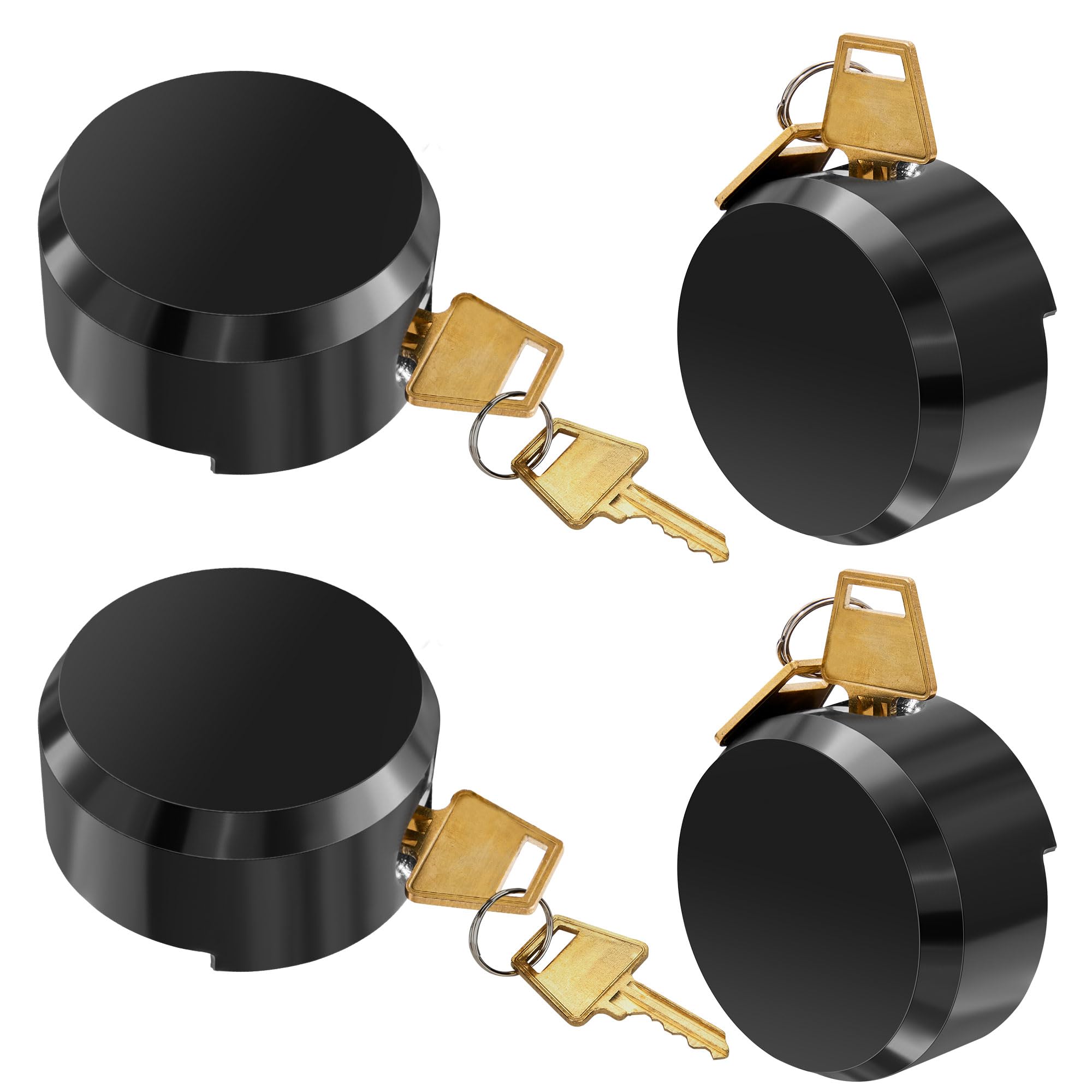 Alwapea Heavy Duty Hidden Shackle Lock, Hidden Shackle Padlocks Keyed ...