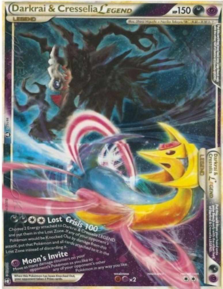Amazon.com: Pokemon - Darkrai & Cresselia Legend (Both Halves) (99+100/102) - HS Triumphant ...