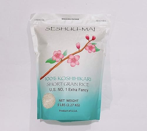 Seshuu-Mai 100% Koshihikari Short Grain Rice, 5 Lbs. in Oman | Whizz White