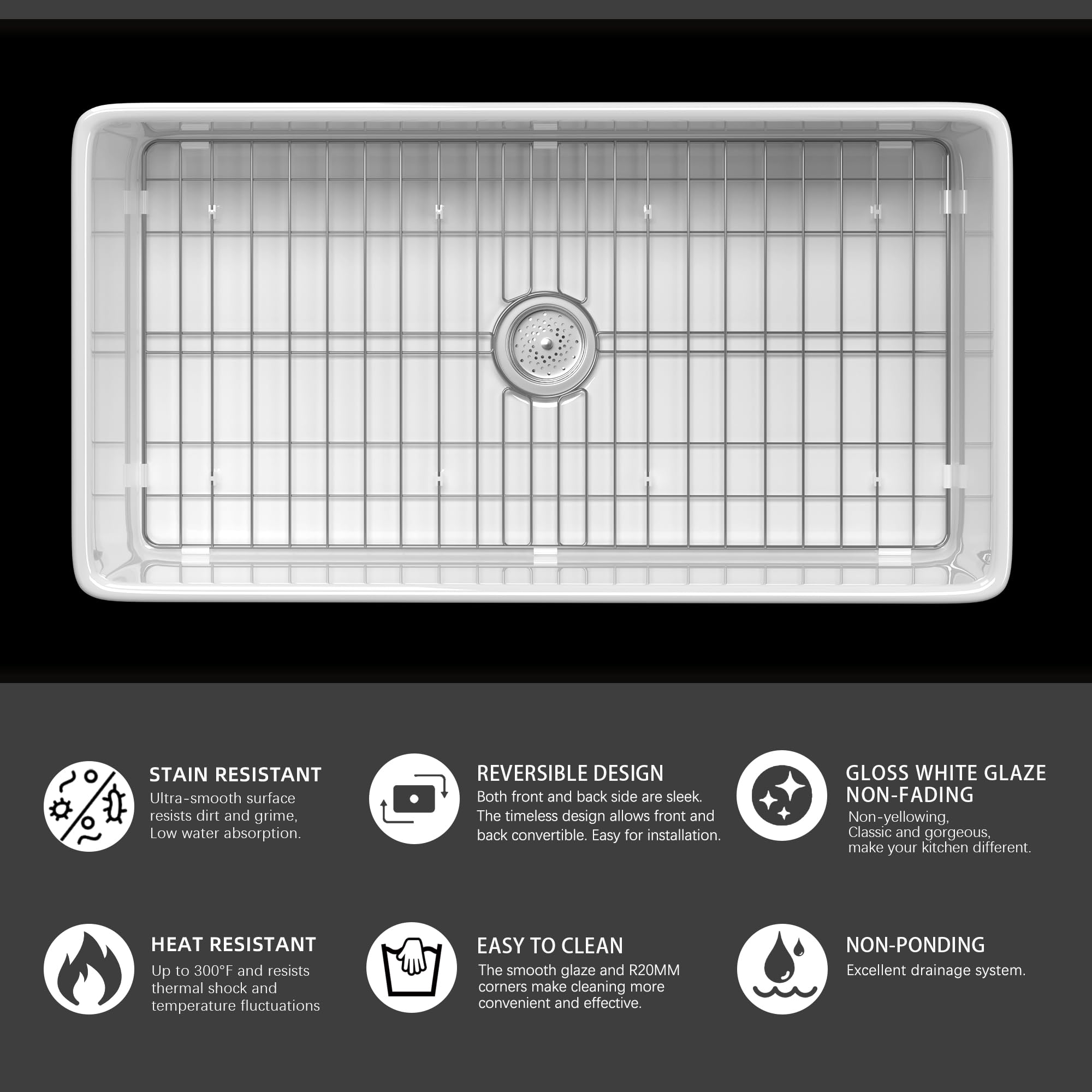 Mua ﻿Miuara Farmhouse Sink 33 Inch - Apron Front Kitchen Sink ...