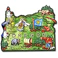 Amazon.com: Oregon Artwood State Magnet Collectible Souvenirs and Gifts ...