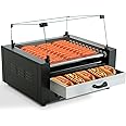 Amazon.com: 30 Hotdog Roller Machine with Bun Warmer,1700w Stainless 11 ...