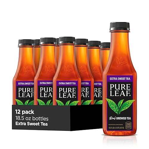 Pure Leaf Iced Real Brewed Black Tea, Extra Sweet, 18.5 Fl Oz (Pack of ...
