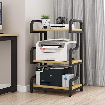 Amazon.com : PUNCIA 3-Tier Home Office Printer Stand File Storage Rack ...
