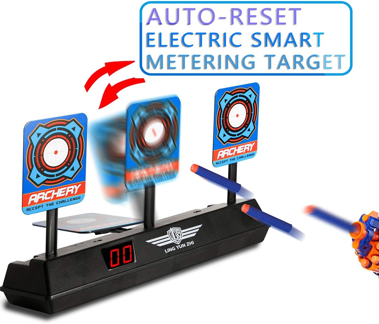 Yococobuy Electronic Scoring Target for Nerf N-Strike Elite/Mega/Rival Series Kids Toy Auto ...