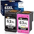Amazon.com: XJI Remanufactured Ink Cartridges Replacement for HP Ink 63 ...
