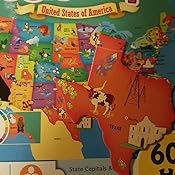 Amazon.com: MasterPieces Explorer Kids - USA Map - 60 Piece Kids Puzzle ...