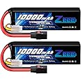 Amazon.com: Zeee 4S 10000mAh Lipo Battery 14.8V 120C with QS8 Connector Soft Pack RC Battery ...