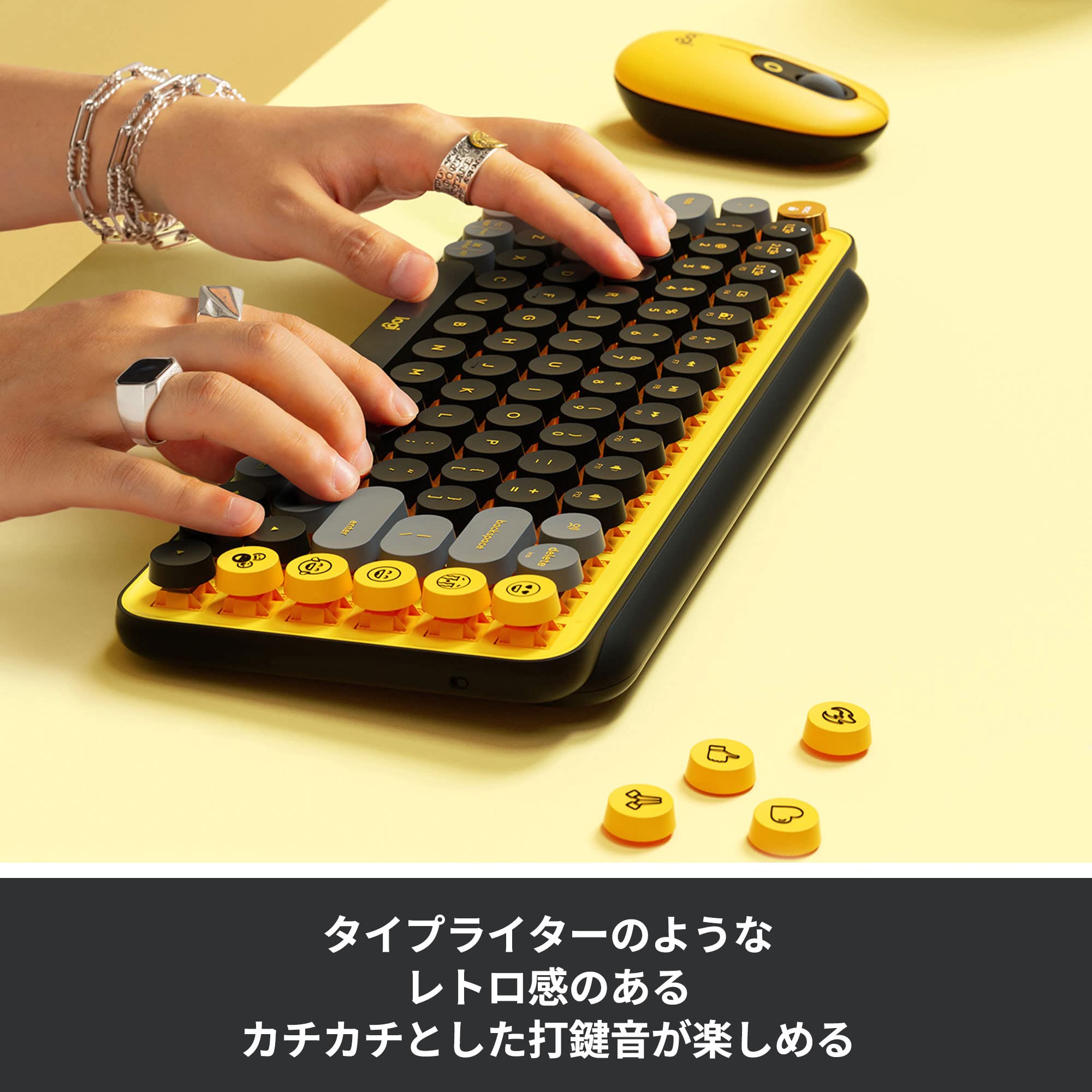 Mua Logicool POP KEYS K730YL Mechanical Wireless Keyboard, Yellow ...