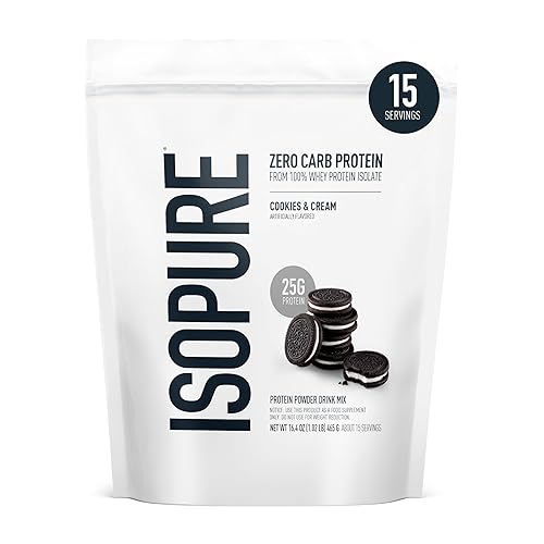 Isopure Zero Carb 100% Pure Whey Isolate Protein Powder, Lactose Free ...