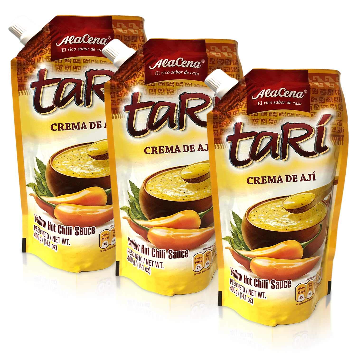 Amazon.com : Alacena Crema De Aji Tari / Peruvian Sauce 400 Gr 3pk ...