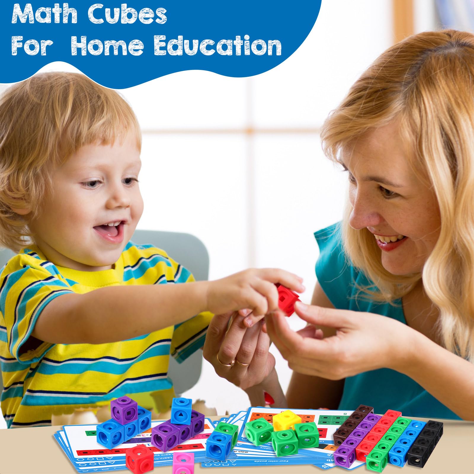 Mua Libima 318 Pcs Math Counting Cubes Building Cubes Set with Stem ...