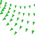 Amazon.com: Consummate 100 Feet Green Pennant Banners Flags String ...