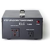 Amazon.com: ELC T Series 3000 Watt Voltage Converter Transformer - Step Up/Down - 110v to 220v ...
