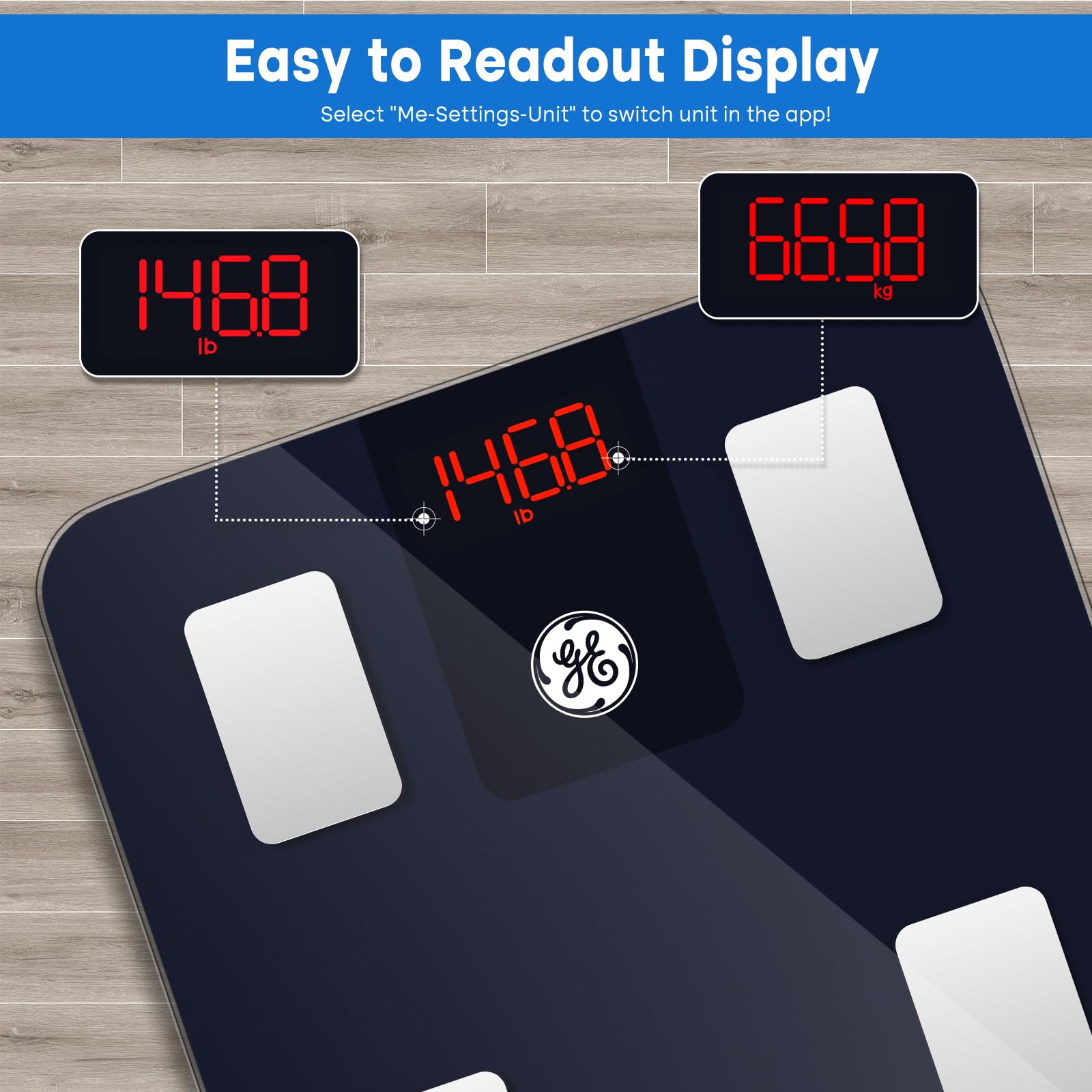 Mua GE Smart Body Fat Scale: Digital Bathroom Scales for Body Weight ...