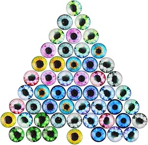 Amazon.com: DECORA 20mm Assorted Design Glass Eyes for Handcraft ...