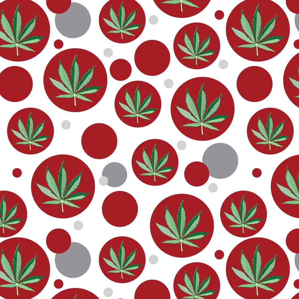 Amazon.com: Premium Gift Wrap Wrapping Paper Roll Pattern - Marijuana ...
