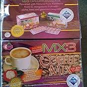 Amazon.com: MX3 Mangosteen Coffee Mix (10 Sachets) PACK OF 2: Health & Personal Care