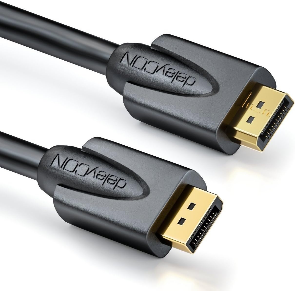 deleyCON 3.0m (9.84 ft.) DisplayPort Cable – FullHD 1080p 3D HDCP – DP ...