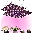 Amazon.com: Uallhome 2 Pack LED Grow Light Panel 200W Lamp for Indoor ...