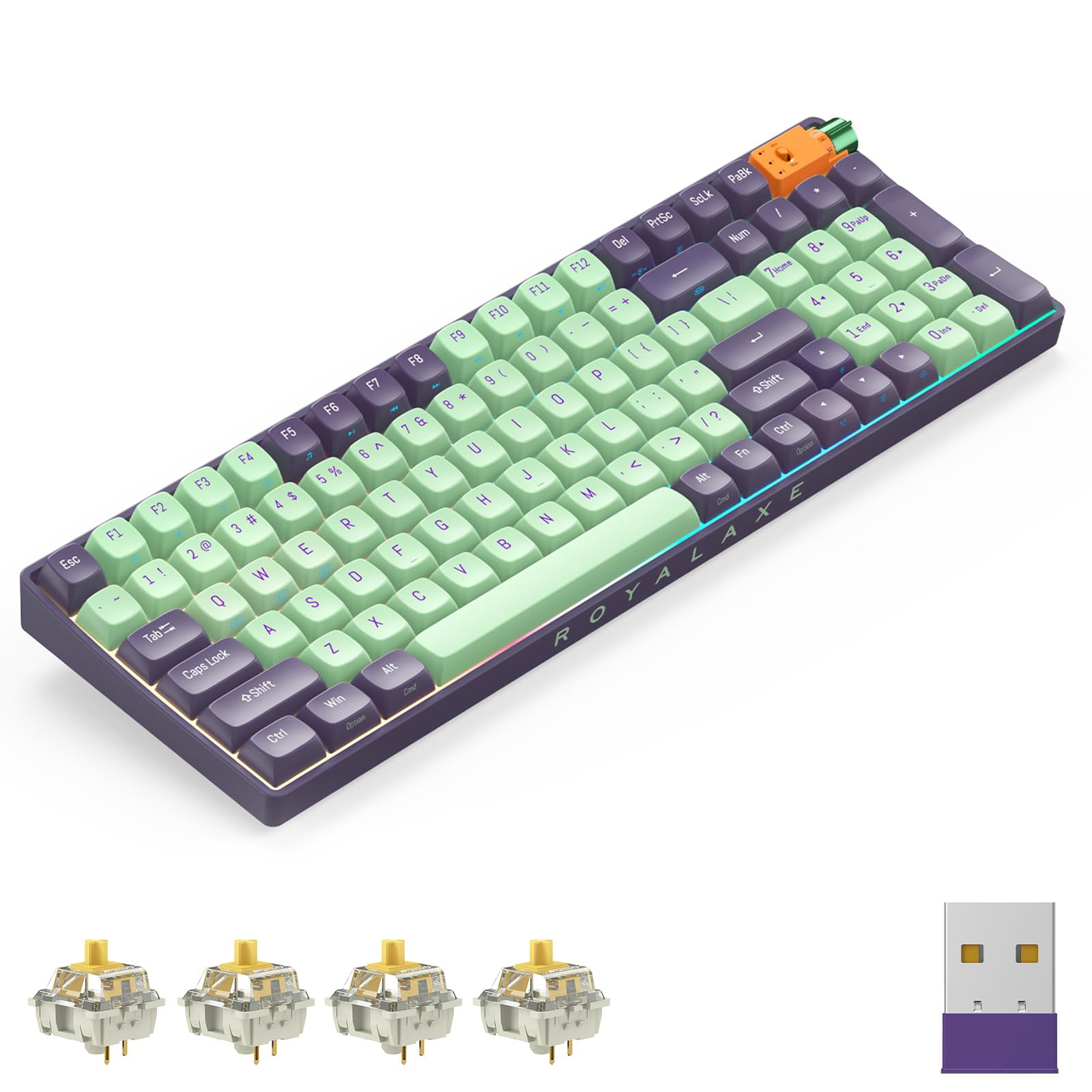 Mua R100 Wireless Mechanical Keyboard, Gateron G Pro 3.0 Yellow Switch ...