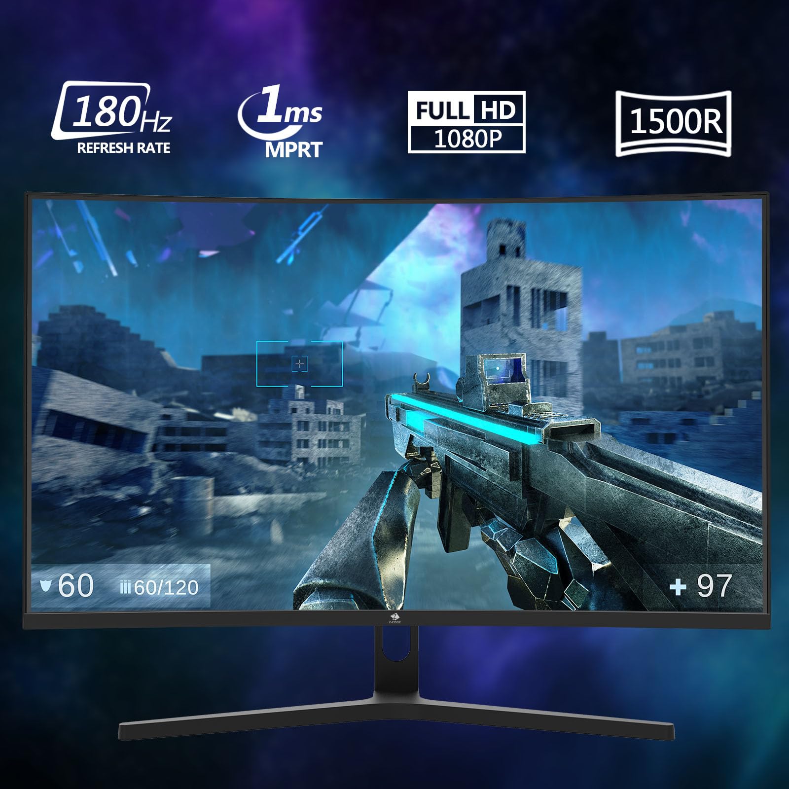 Mua Z-Edge Curved Gaming Monitor 27 Inch 180Hz 1ms MPRT Full HD 1080P ...