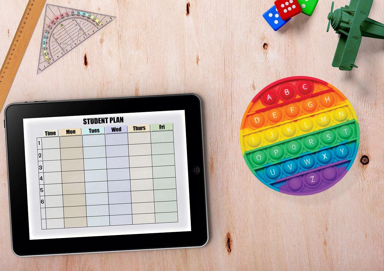 Mua Alphabet Pop It Rainbow Fidget Toy with Letters - 1st Grade ...